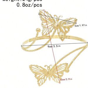 MUSKAN | Jewelry | Butterfly Upper Arm Cuff Armlet Bracelet Adjustable ...